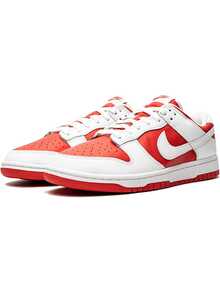 Nike Dunk Low Championship Red University Red White Retro Sneakers ...