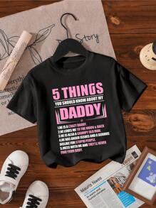 5 Things You Should Know About My Daddy Graphic Little Tee He Is A ...