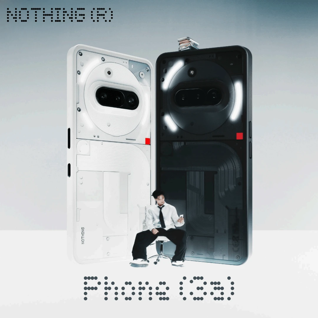 Nothing Phone (3a) 5G Smartphone Black, Qualcomm Snapdragon 7S Gen 3, 6 ...