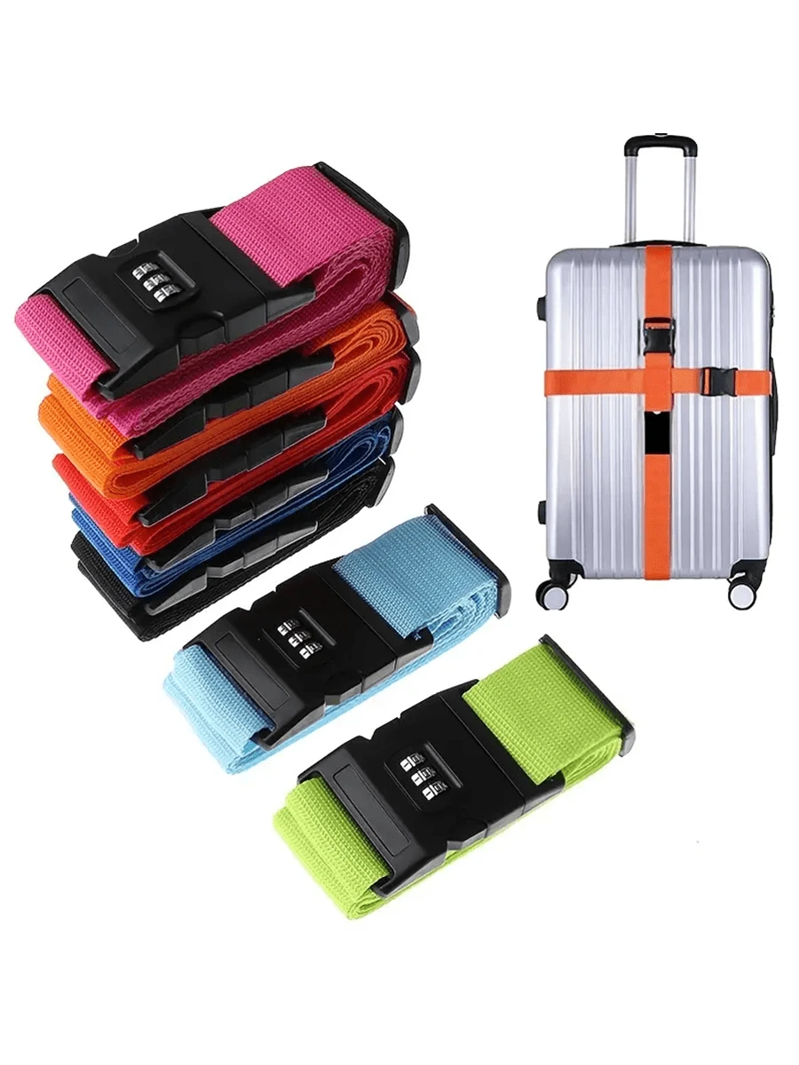 5cm*200cm Colorful Password Lock Luggage Strap, Adjustable Travel ...