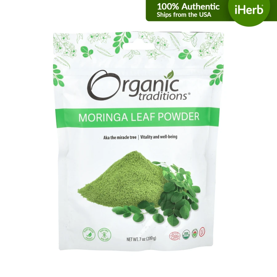 Organic Traditions Moringa Leaf Powder, 7 Oz (200 G) | SHEIN USA
