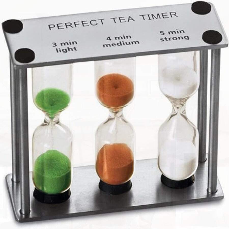 3-In-1 Tea Timer, 3/4/5 Min Sand Hourglasses, Kitchen Use, Brushed ...