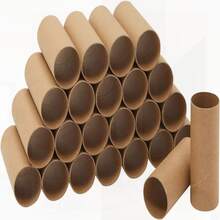 24 Pack Brown Toilet Paper Rolls For Crafts, Empty Cardboard Tubes (1.6 ...