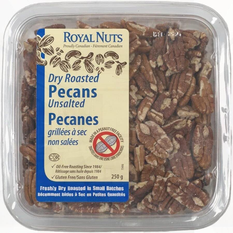 Dry Roasted Pecans Unsalted, 250 Grams - Perfect For Snacking, Made Of ...