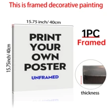 1pc Unique Personalized Unframed Poster - Customizable Photo Printing ...
