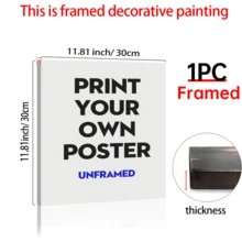 1pc Unique Personalized Unframed Poster - Customizable Photo Printing ...
