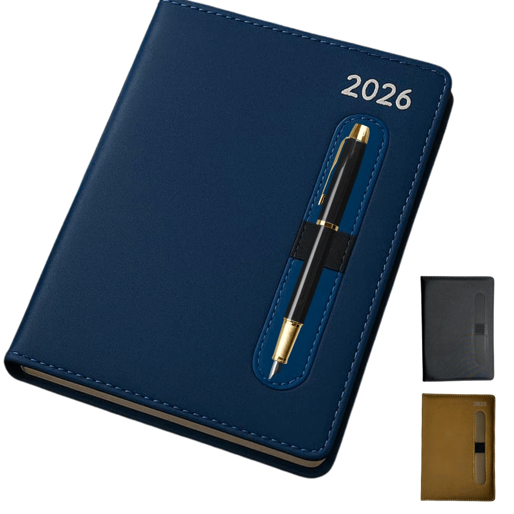 2026 Executive Agenda Annual Daily Planner Hardcover Synthetic Leather ...