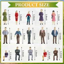 80 Pcs 1:50 Scale Model Trains Architectural Painted Tiny Plastic ...