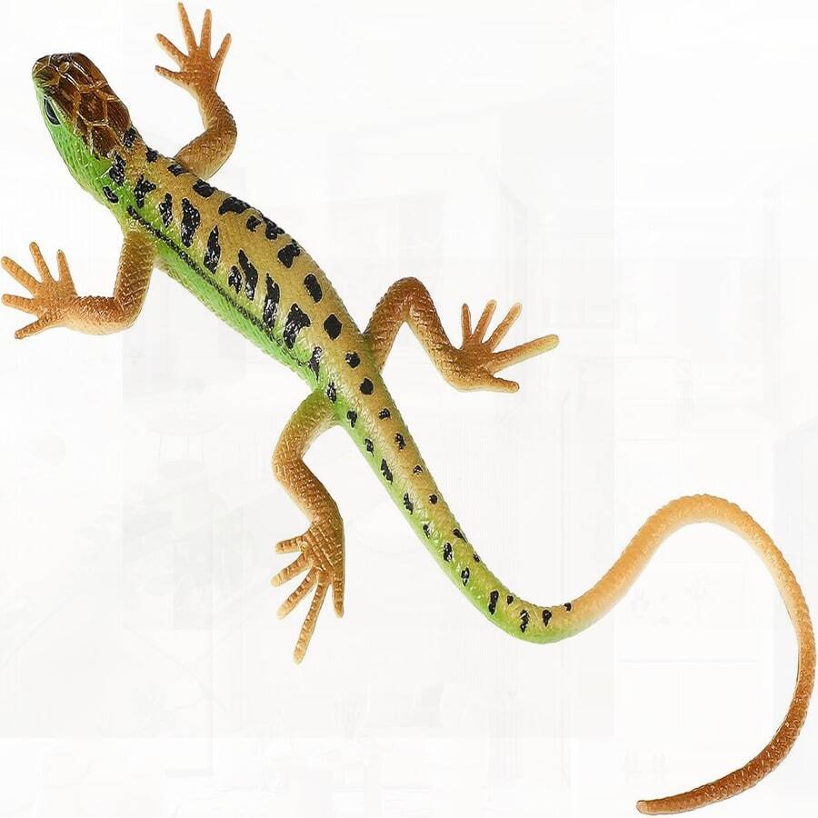 Realistic Green Plastic Lizard Toy For Kids - 5 - 12 Inch For Tricks ...