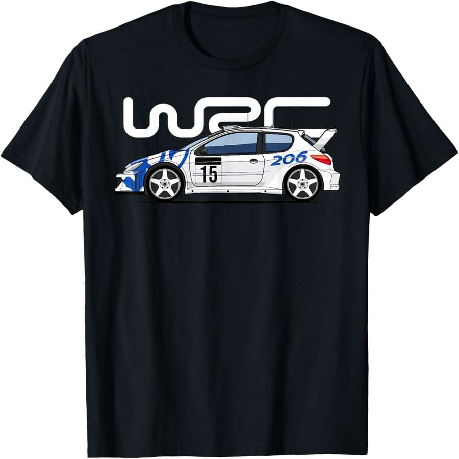206 WRC World Rally Sports Car T-Shirt | SHEIN USA
