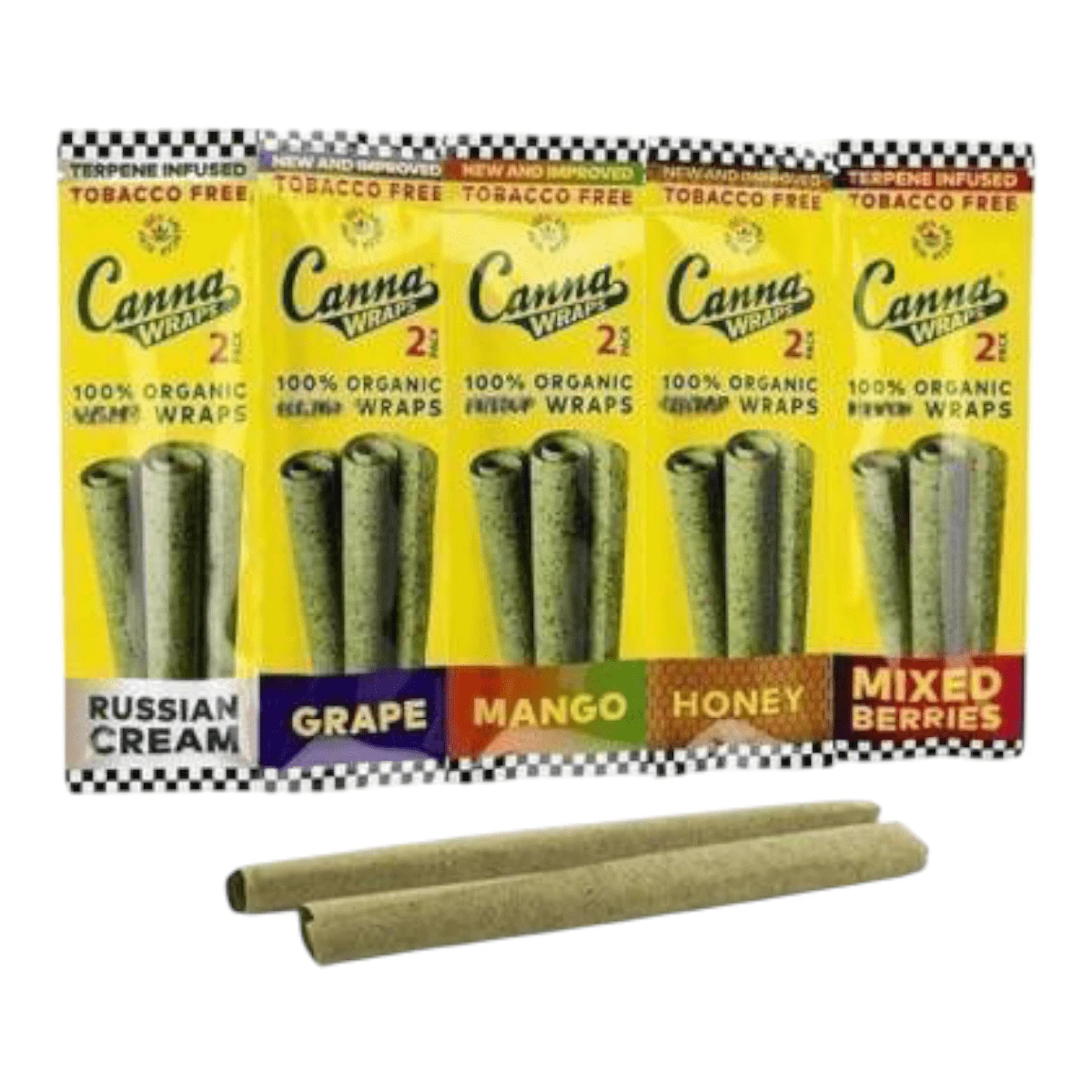 Set 24 paquetes de Papel de liar Canna Wraps conos saborizados 2 piezas ...