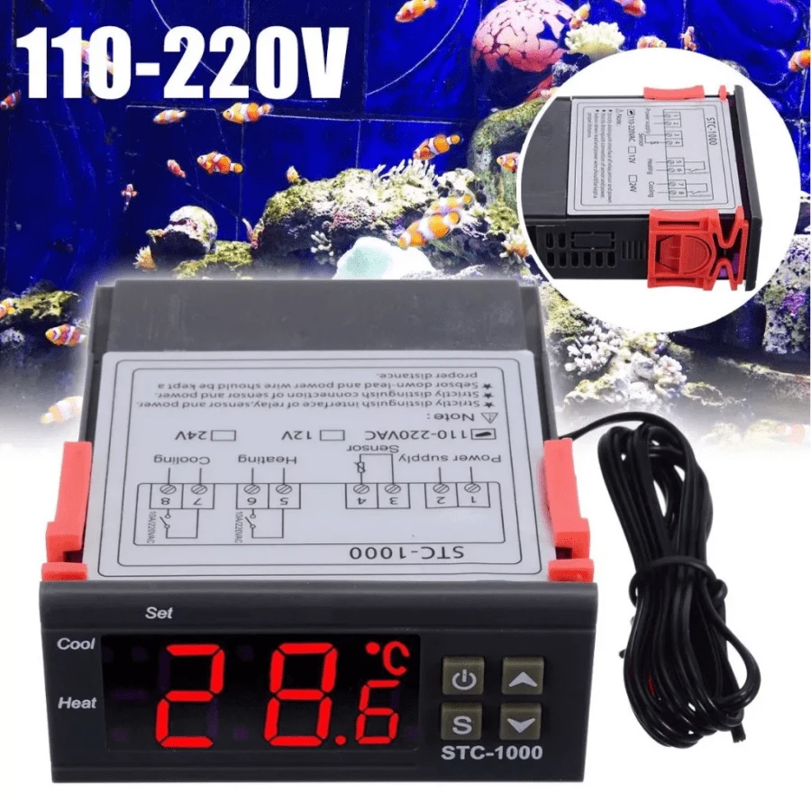 Digital Temperature Controller Thermostat For Refrigerator Freezer Beer Cooler Incubator 110 ...