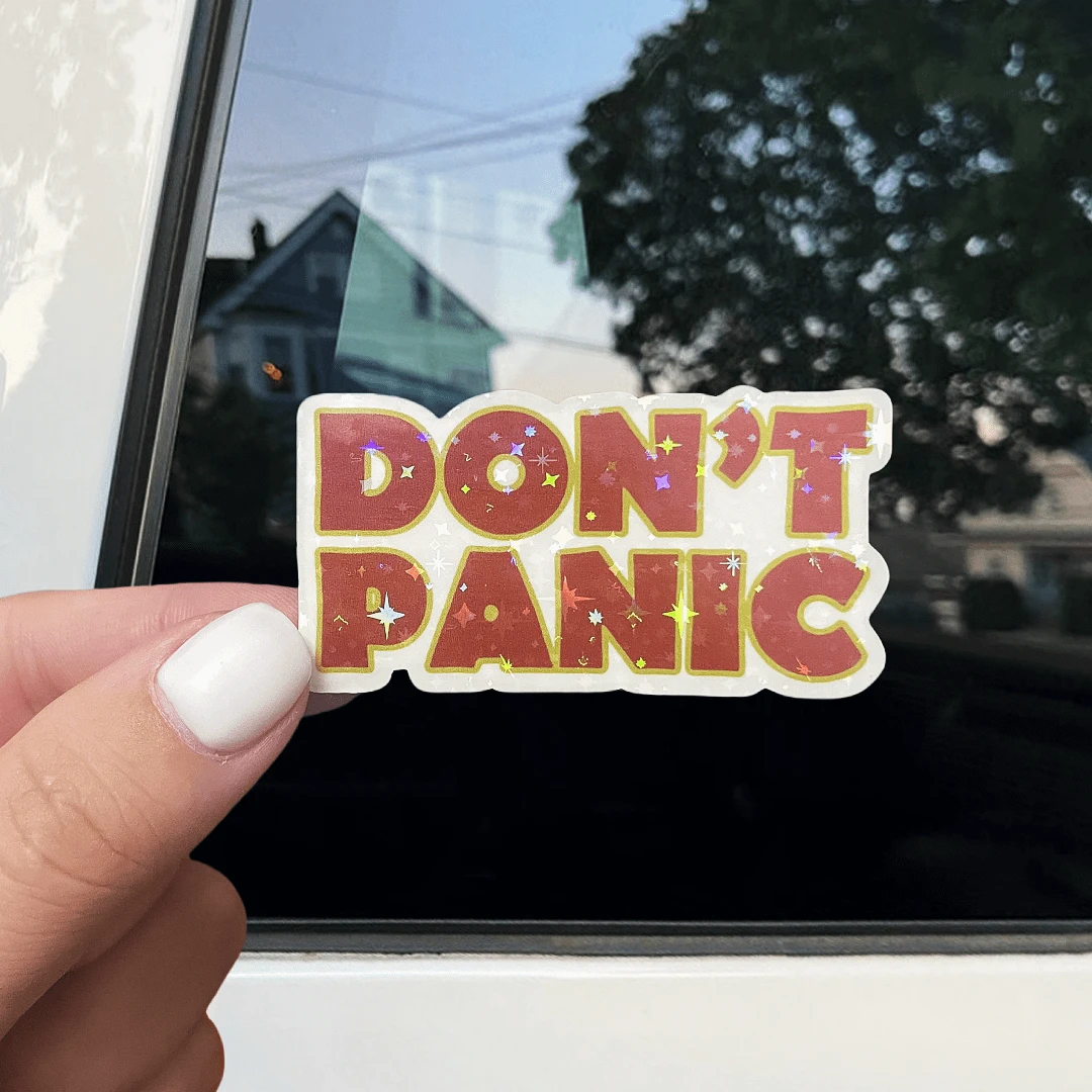 Don't Panic Funny Sarcastic Stickers, Snarky Stickers, - Vinyl Stickers ...