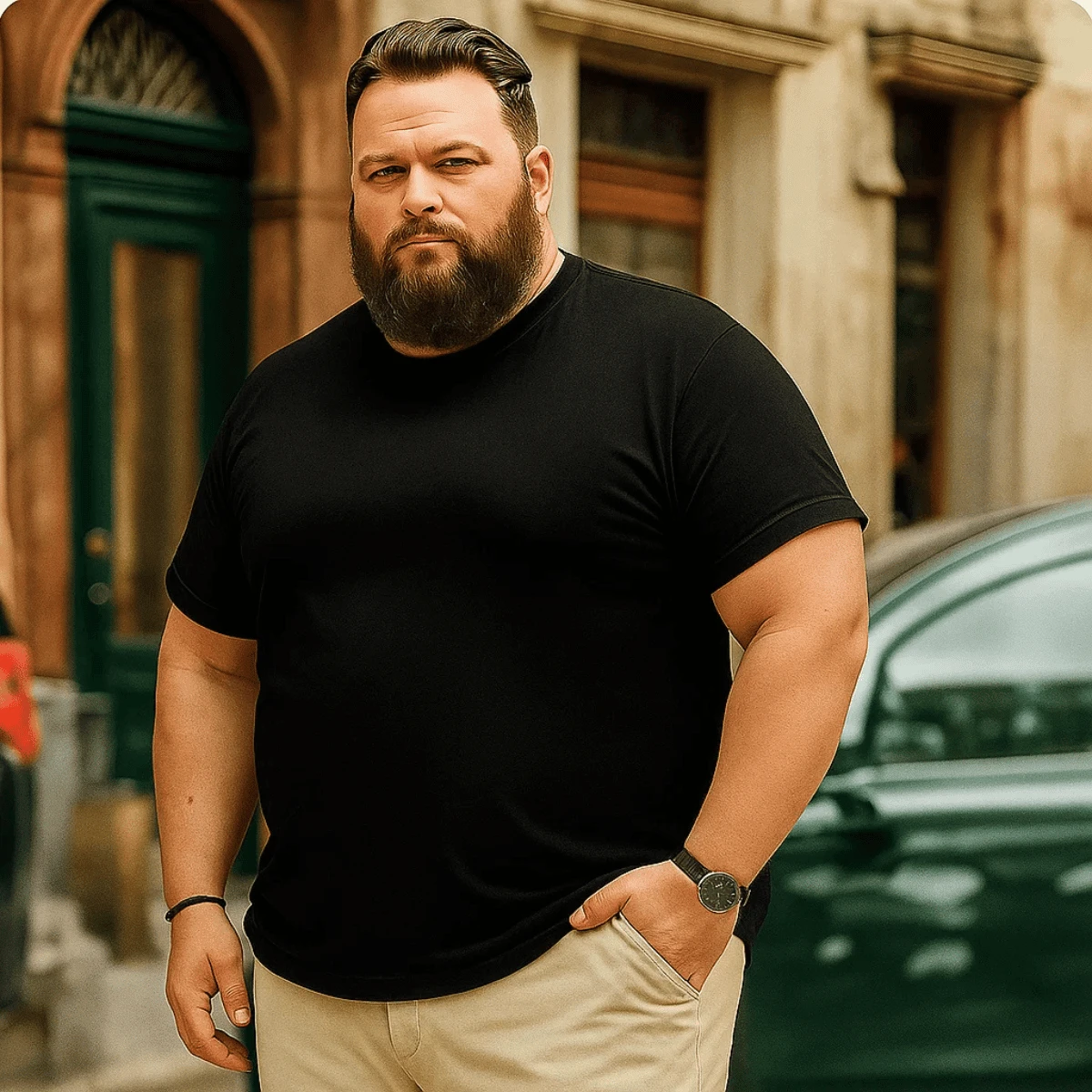 Men's Plus Size Short Sleeve Summer T-Shirt Blouse Various Colors Basic Plain G1 To G5 | SHEIN ...