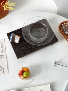 1pc Multi-Function Glass Dessert Bowl, Salad Bowl, Yogurt & Oatmeal ...