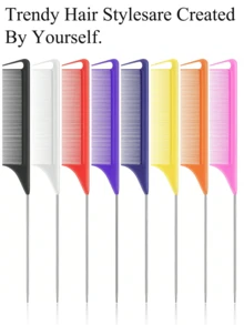 1/3/5/10pcsProfessional Point Tail Comb Pin Tail Comb Rat Tail Comb ...