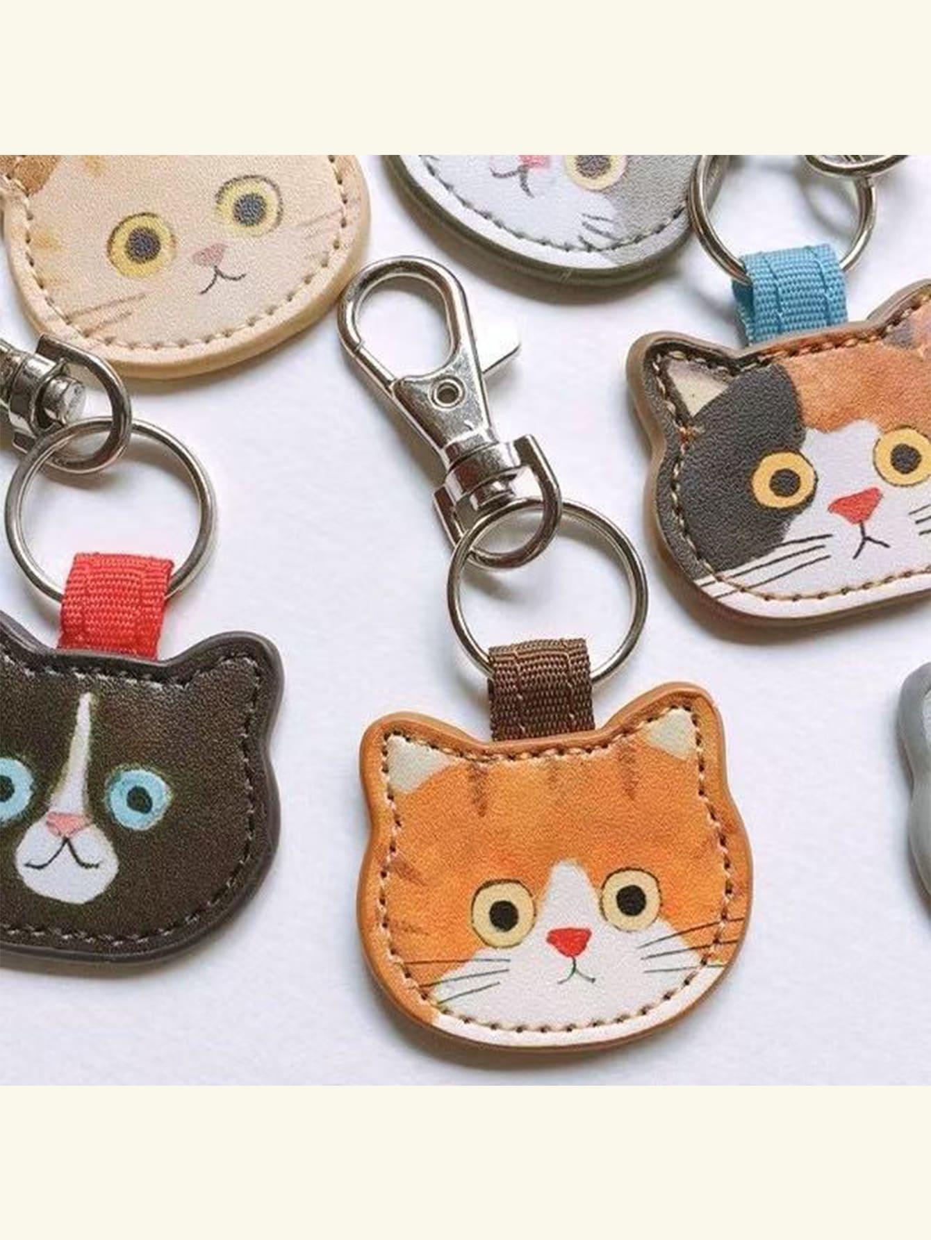 So Cute! Japanese-Style Cat Series Keychains, Adorable Keychain Bag ...