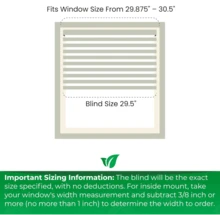 CALYX INTERIORS Faux Wood Blinds With Classic Valance, Cordless, 2 ...