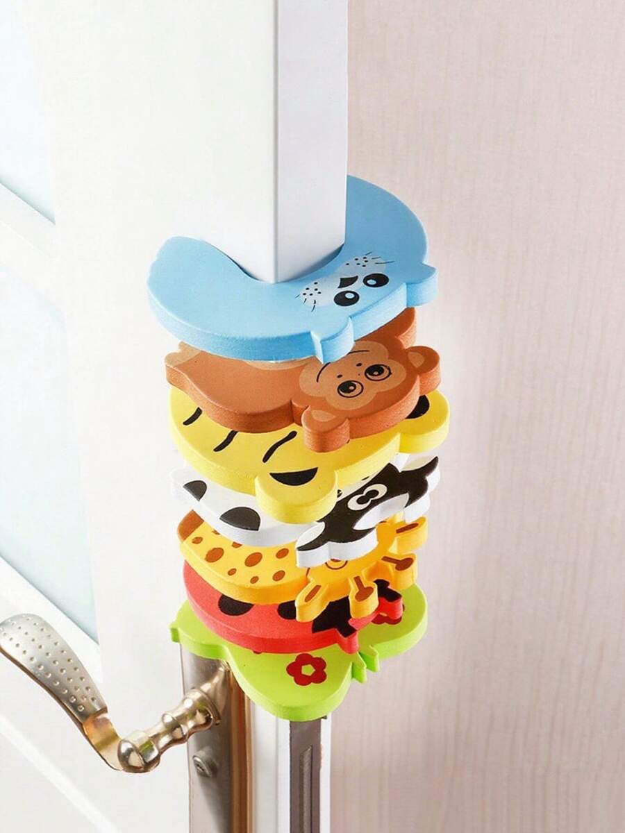 5pcs/4pcs/2pcs Baby Anti-Pinch Hand Door Stopper, Random Color Door ...