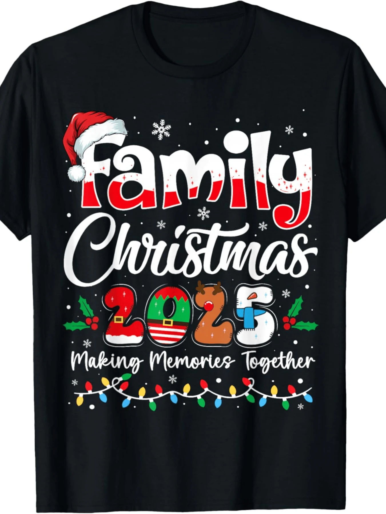 Camiseta con luces del árbol de Navidad y el libro "Todo reservado para ...