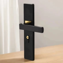 Metal Door Security Lock, Anti-Theft Mechanical With Keys, Door Handle ...