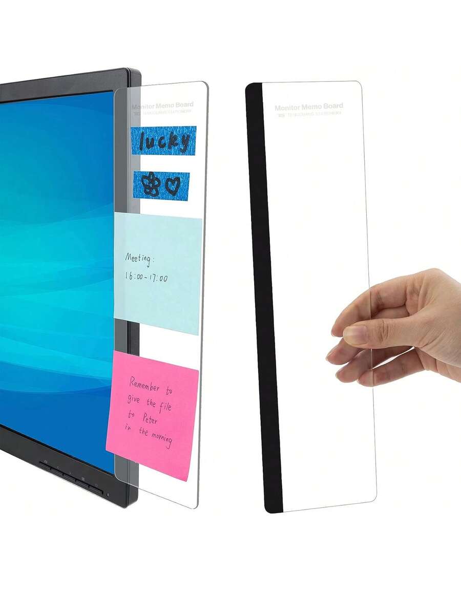 1pc Office Desk Accessories, Monitor Memo Board, Computer Message Board ...