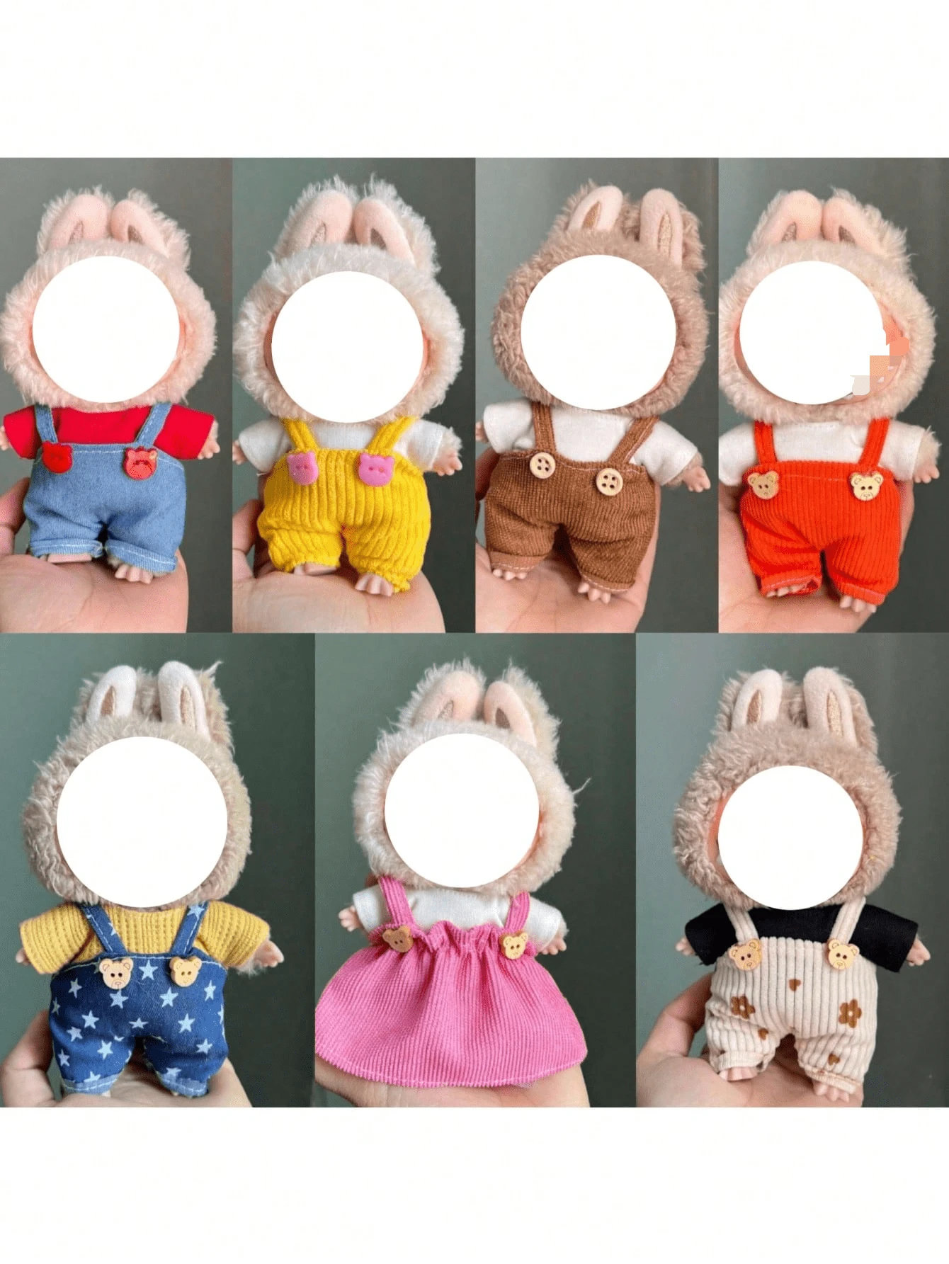 17cm Doll Clothes, Cute Crawling Dress Outfit For 17cm LABOBO Plush ...