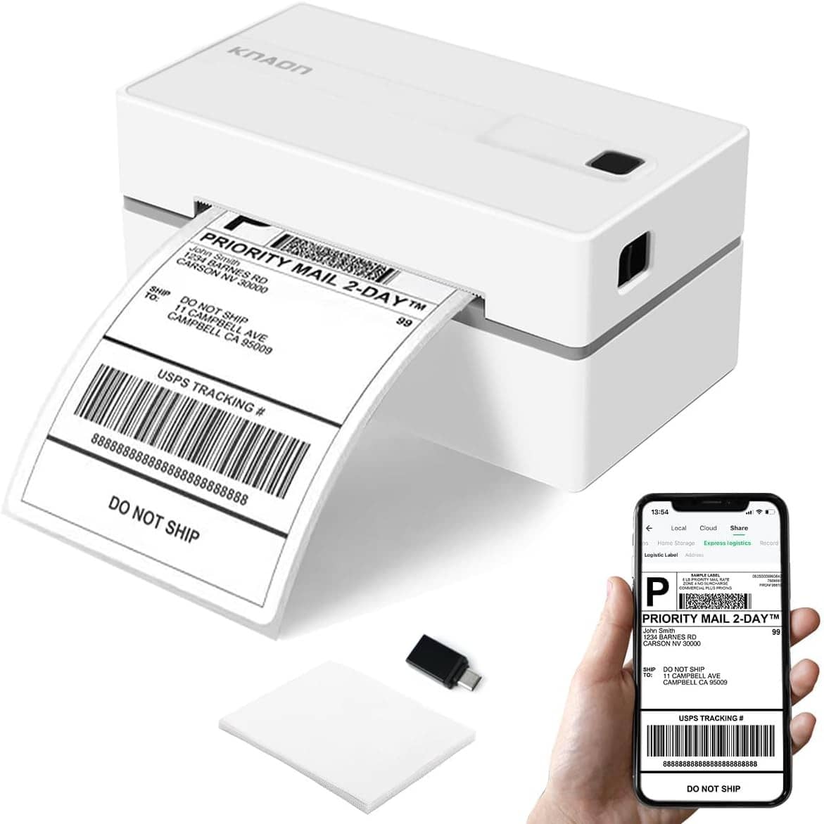 USB Shipping Label Printer - Y813 4x6 Thermal Label Printer For Small ...