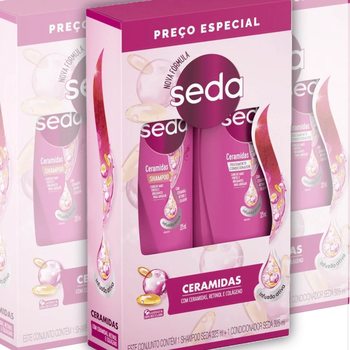SEDA CERAMIDAS KIT SHAMPOO 300 Ml + CONDITIONER 190 Ml | Moda de Mujer ...