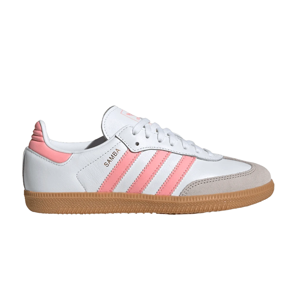 Adidas Samba OG J 'White Semi Pink Spark' (Unisex) Cloud White/Semi ...