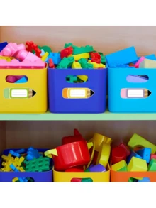 1/10/20/40/60-Piece Coloured Pencil Name Labels - 3cm X 9cm Vibrant ...