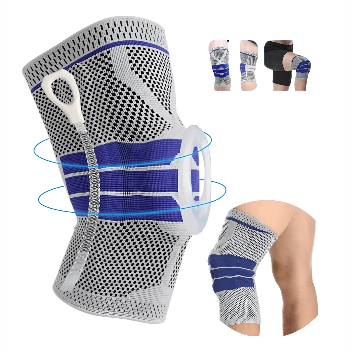 Flexible Knee Brace Silicone Protector And Patellar Splint Minisco ...