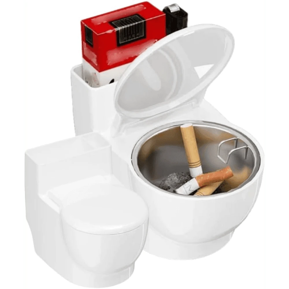 Toilet Shaped Ashtray Creative Wall Mounted Or Desktop Smoking Ash ...
