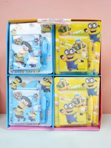 Minions 2/4/6/8pcs Spiral Bound Notebooks - Cute & Thick Minions Big ...