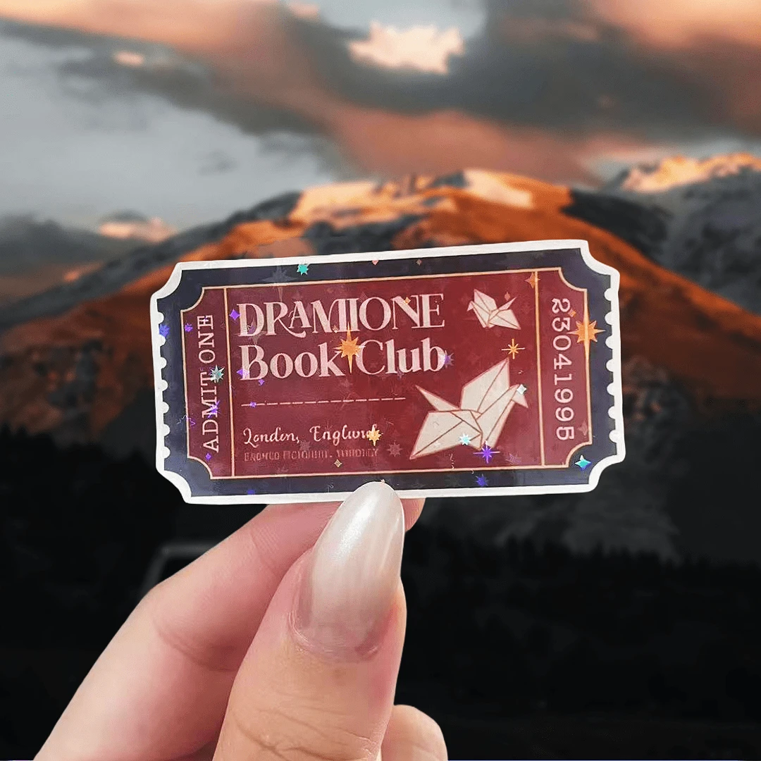 Red Admission Ticket, Dramione Book Club Stickers, Admission Ticket ...