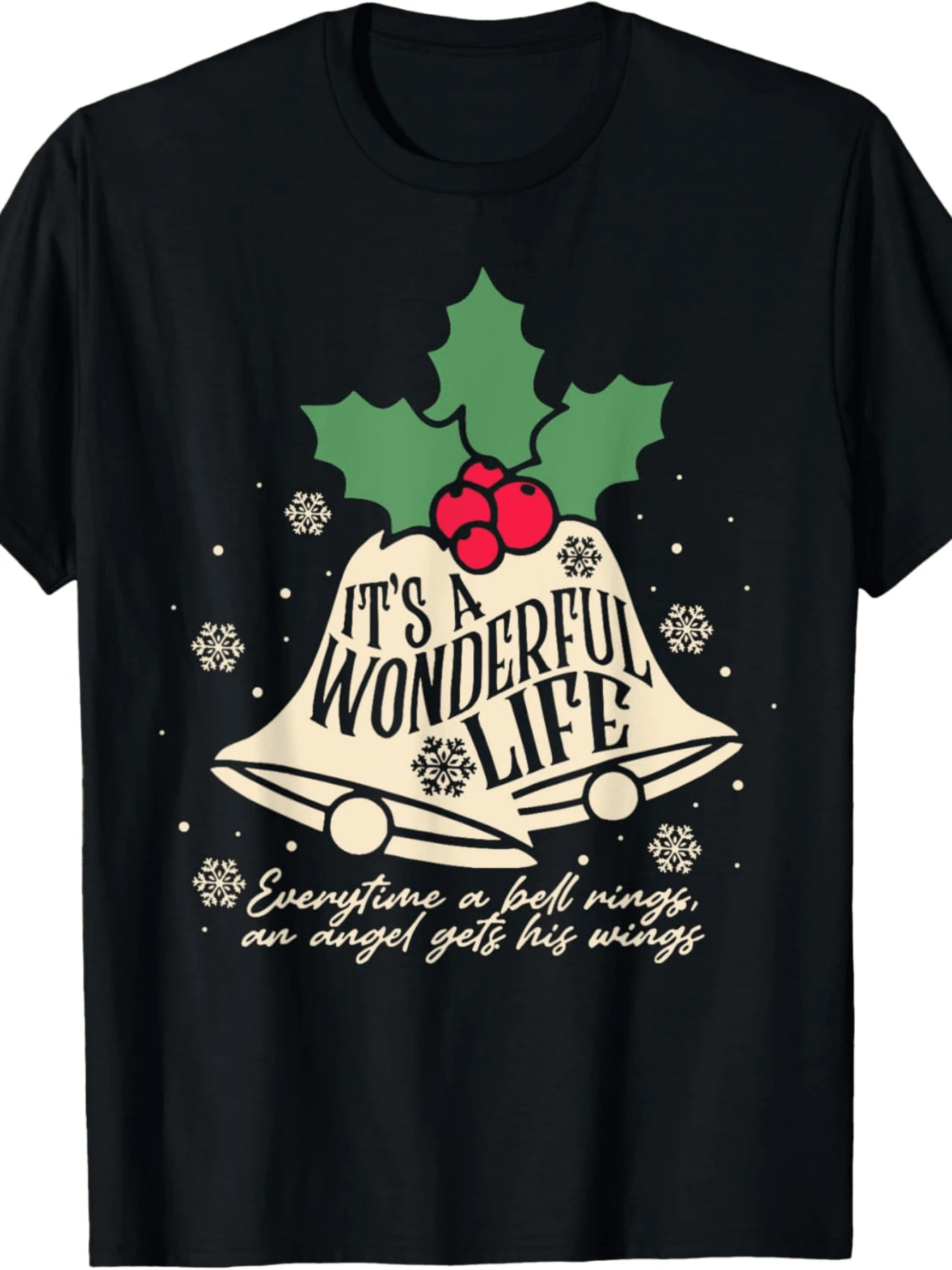 It's A Wonderful Life Every Time A Bell Rings Christmas Bell T-Shirt ...