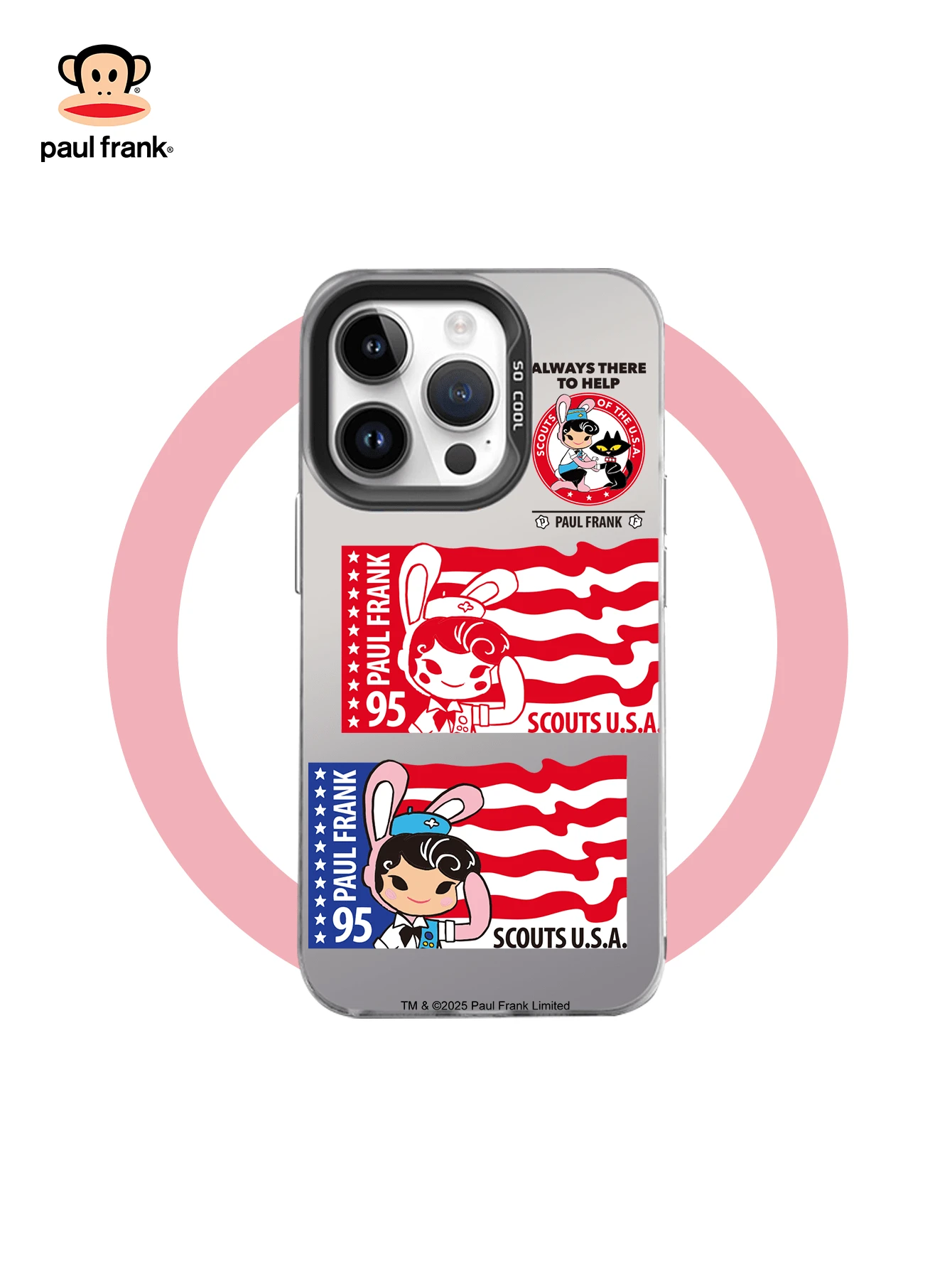 Offiziell lizenzierte Paul Frank energiegeladene schwarze Handyhülle ...