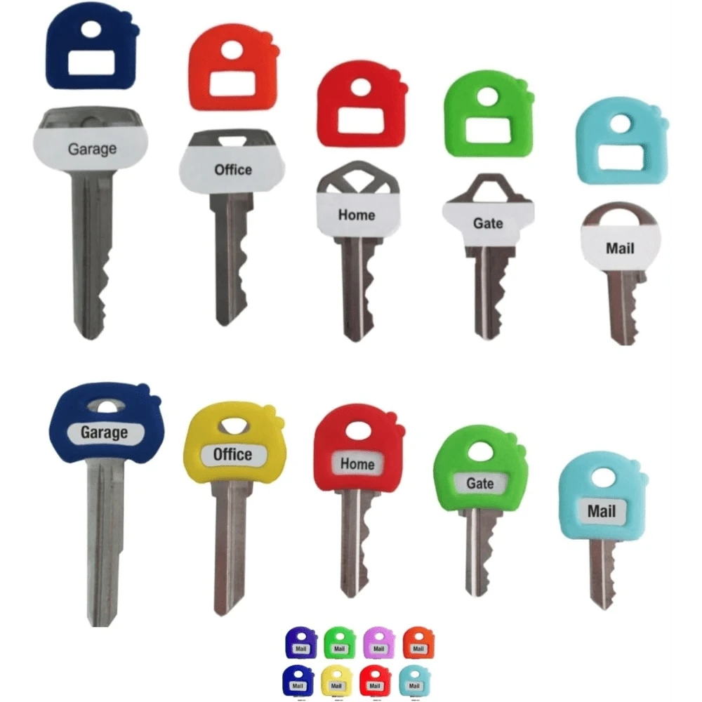 Key Caps Tags - Stretchy All-In-One Key Cover & Tags - ONE Size FITS ...