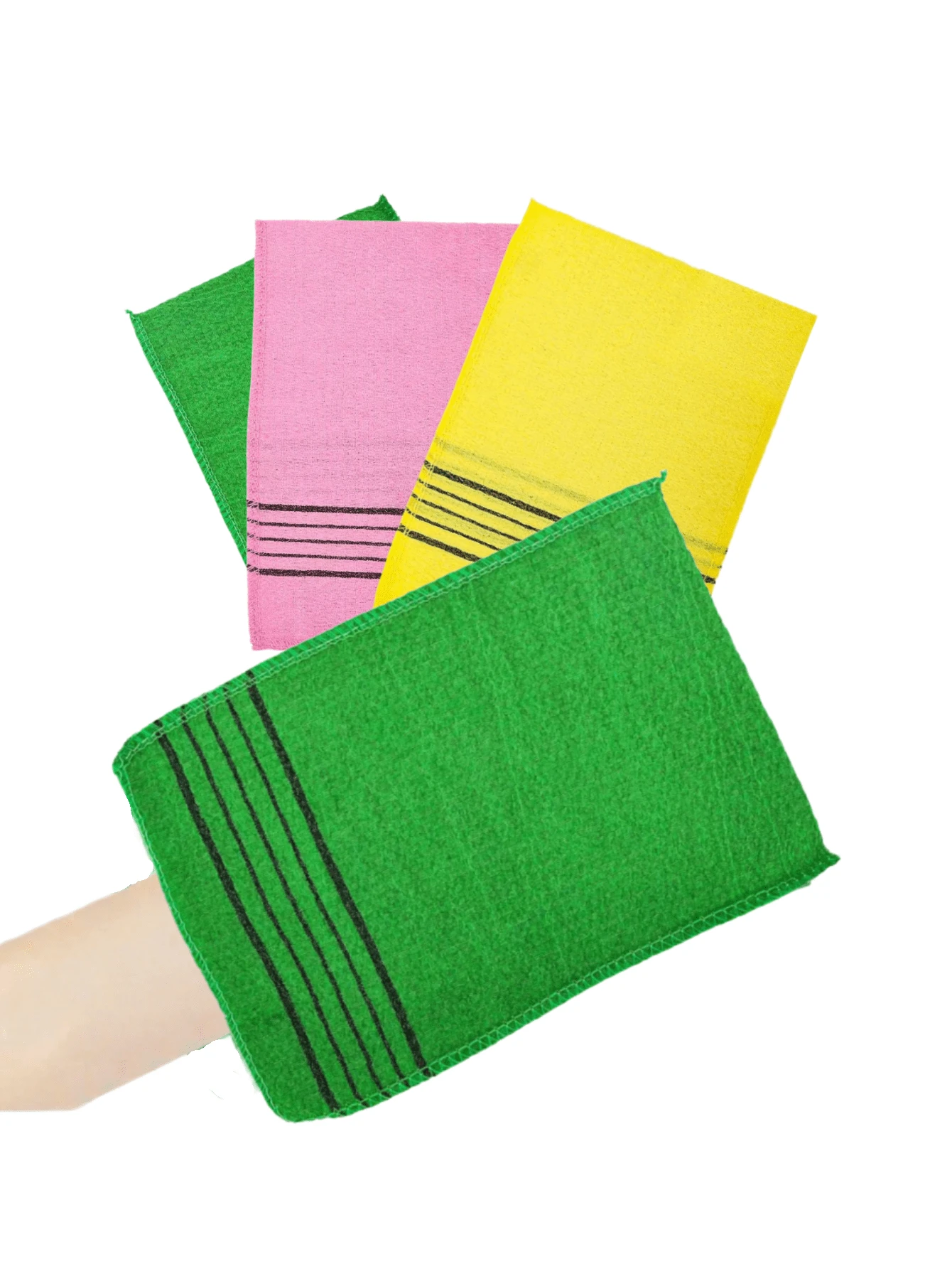 1Pc Exfoliating Washcloth, Korean Exfoliating Mitt Colorful Korean ...