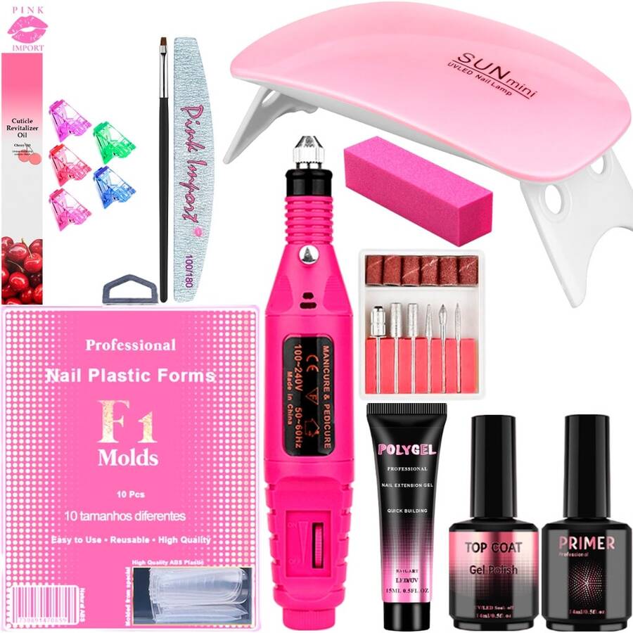 Polygel Kit + Electric Nail File + LED/UV Sun Cabin for Sale Australia ...