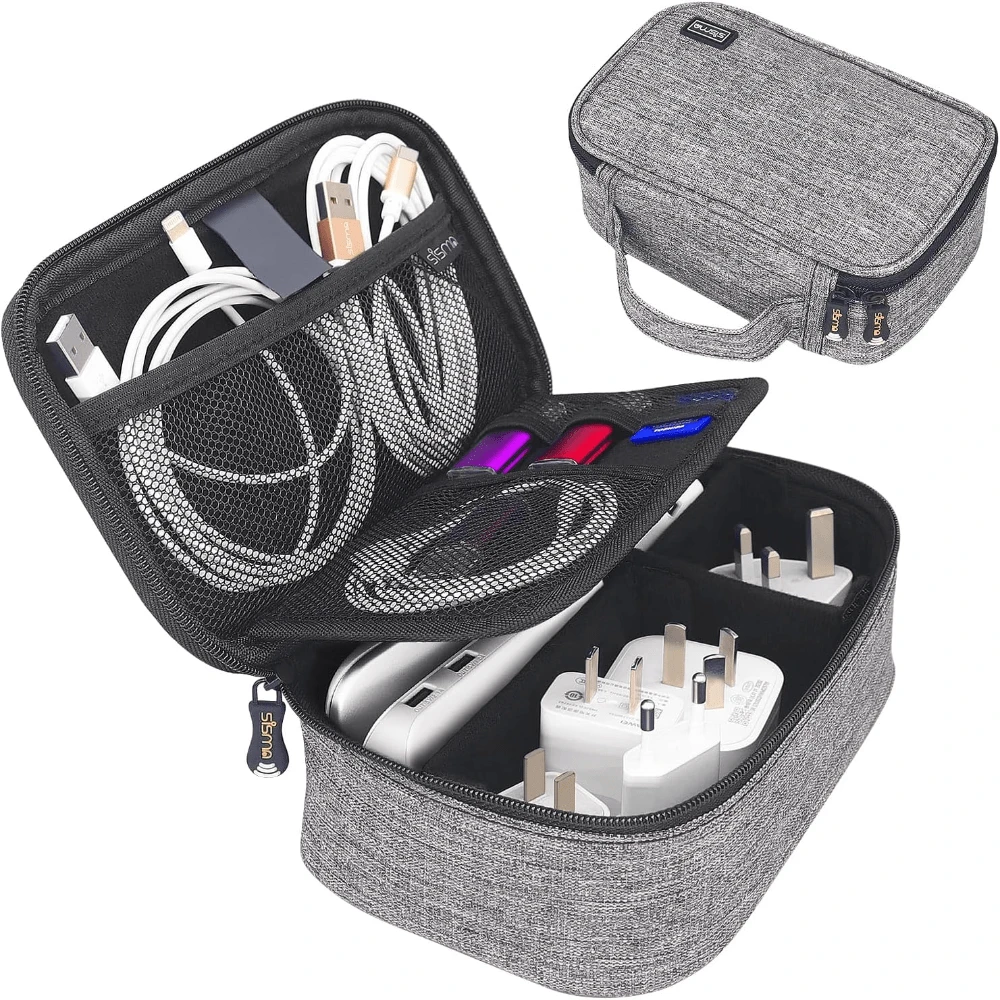 Sisma Travel Electronics Organiser Carrying Case For Power Cords Power ...