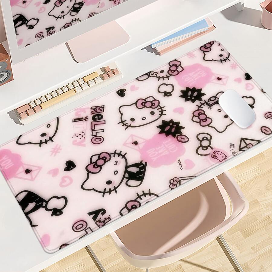 Sanrio Cute Hello Kitty Mouse Pad Kawaii Desk Pad Office Desk ...