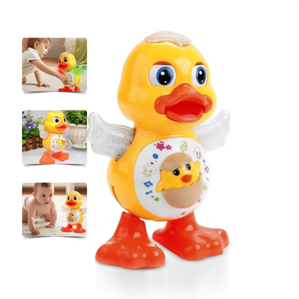 Brinquedo Pato Patinho Dançante Musical Dança, Anda, Mexe, com Luz E ...