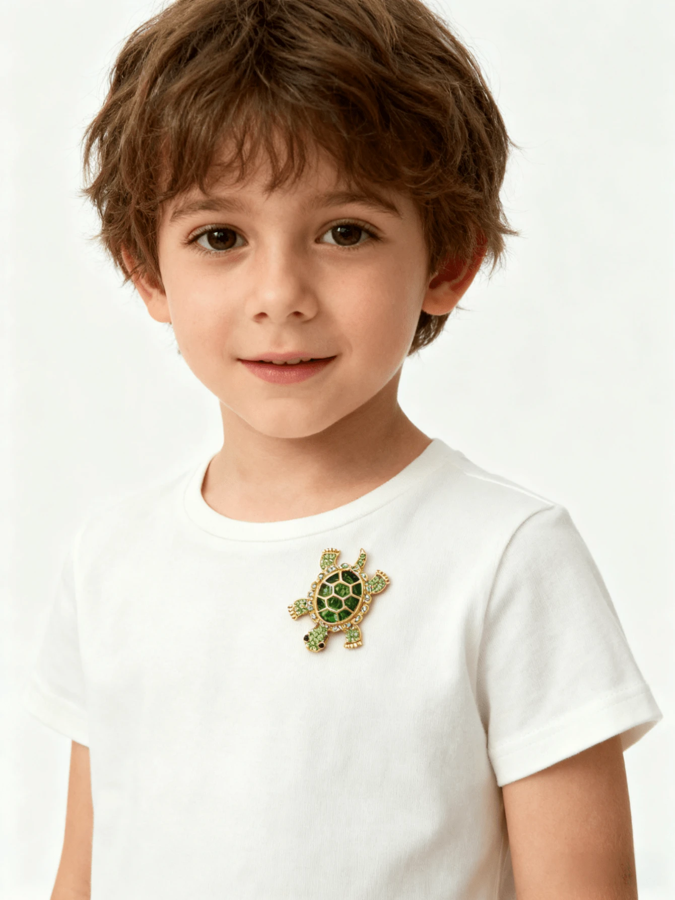 1pc Children's Birthday Gift Turtle Brooch, Vintage Green Brooch, High ...