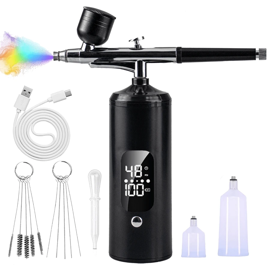 AWHOZR AWHOZR Air Compressor Spray Gun Kit - 48PSI High Pressure, Anti ...