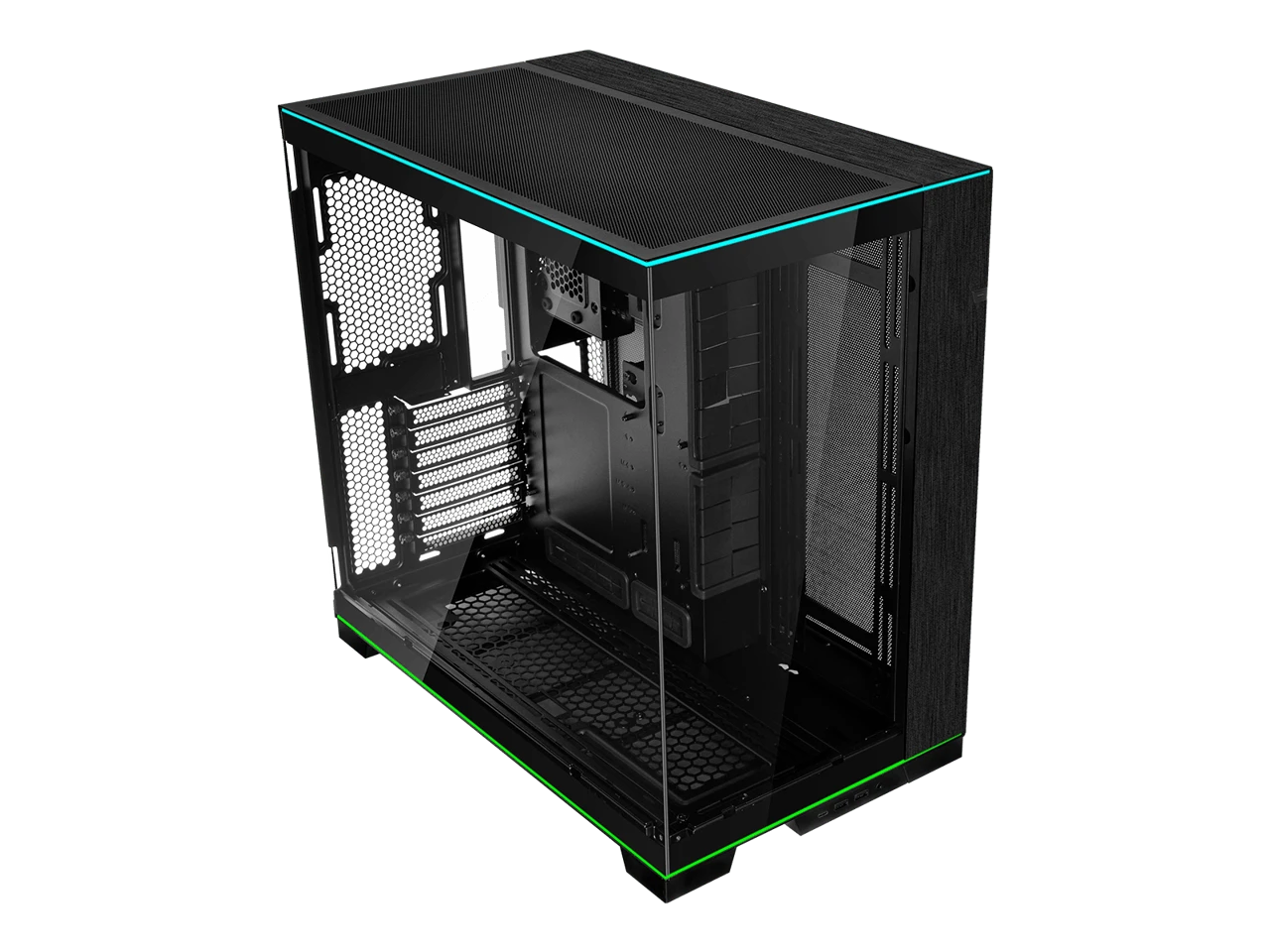 LIAN LI O11 Dynamic EVO RGB Black Aluminum / Steel / Tempered Glass ATX ...