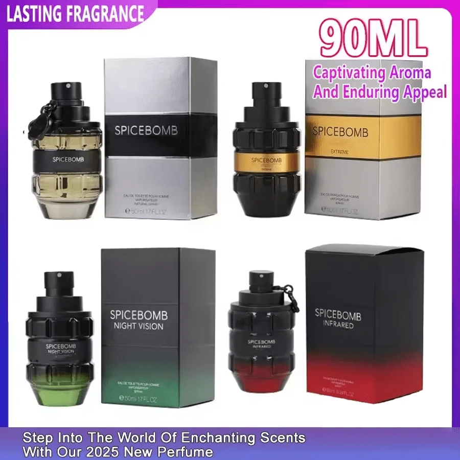 V Iktor&Rolf Bold Men Passion Eau De Parfum 90ml Spicy Woody Fragrance Spray, Grey-Green-Black ...