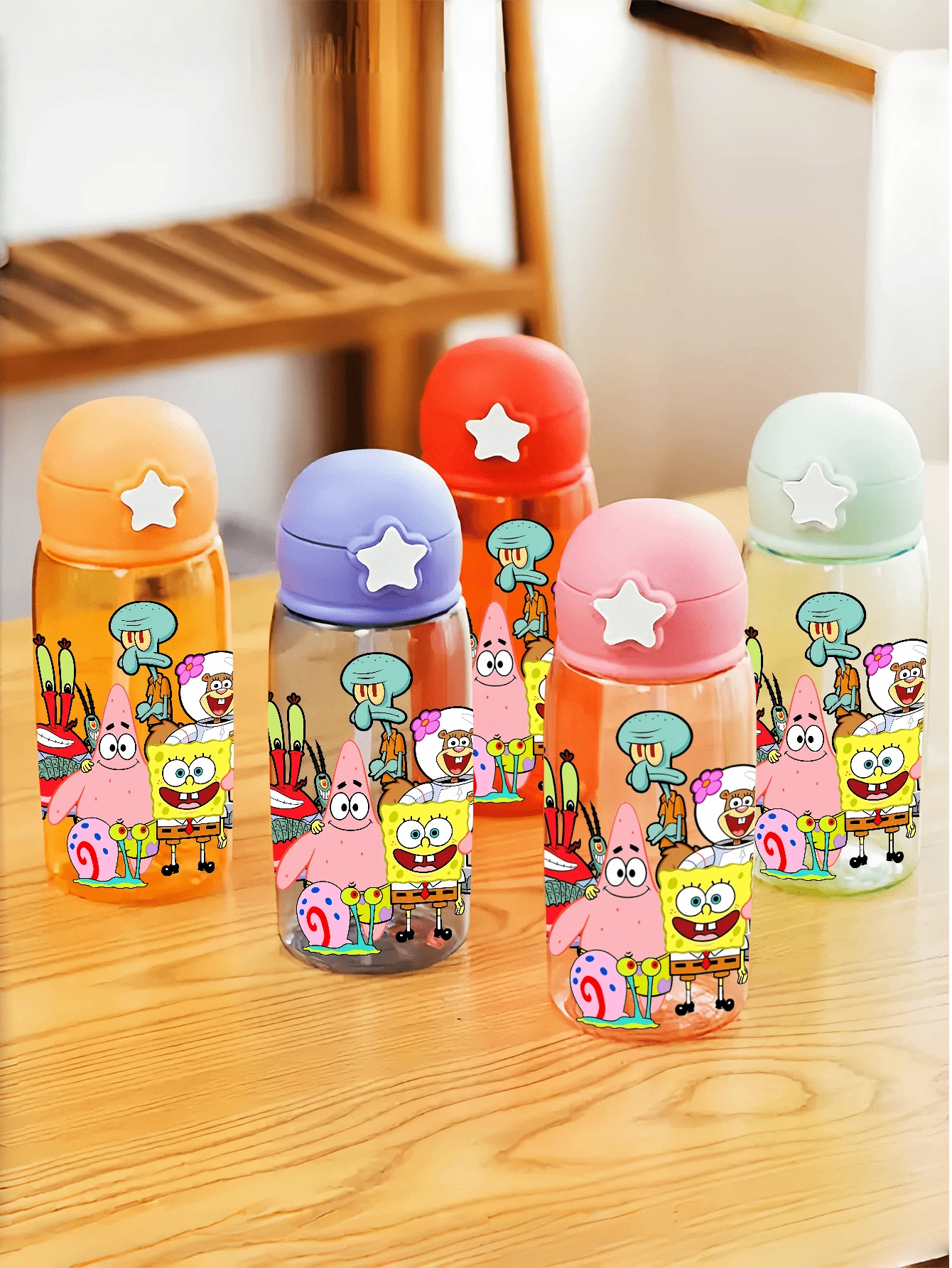 SPONGEBOB 1 Peça Copo de Água Estrela SpongeBob 500ml/16oz Vermelho ...