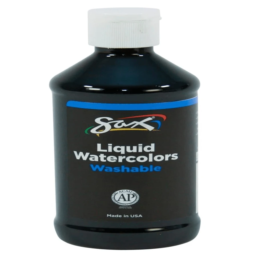 Sax True Color Concentrated Washable Liquid Watercolor - 8 Ounces ...