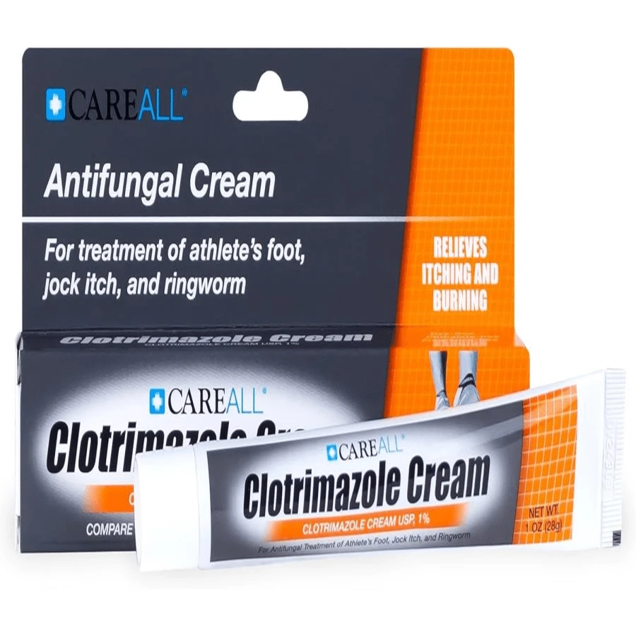 CareAll Clotrimazole Antifungal Cream 1% USP 10 Oz, Cures Most Athlete ...